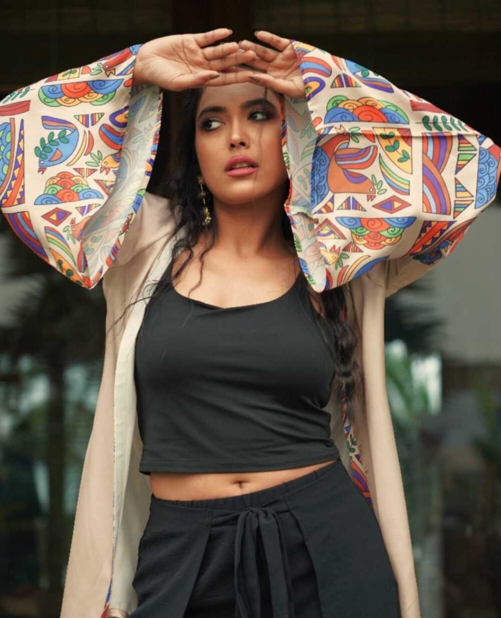 Birds of a feather silk shrug - POTU Lifestyle